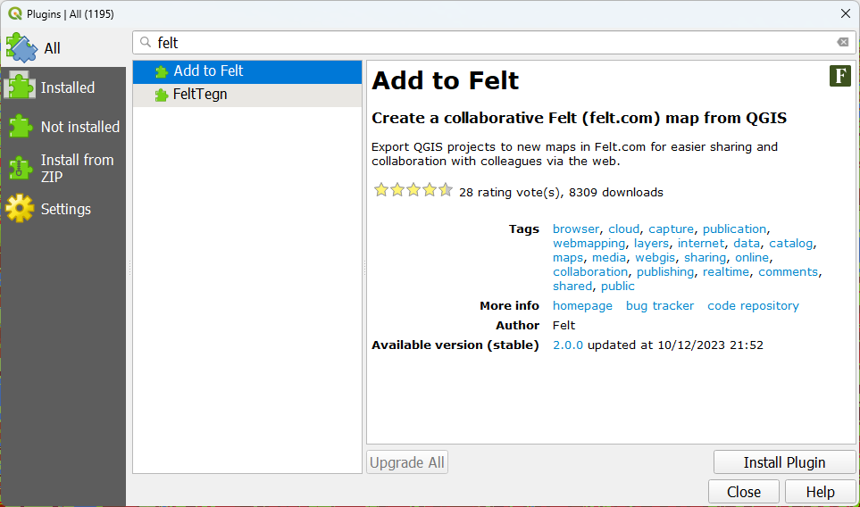 Using the Felt Plugin for QGIS | OCWGIS